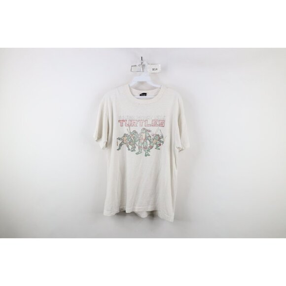 Vintage | Shirts | Vtg 8s 90s Mens Large Faded Thin Teenage Mutant ...